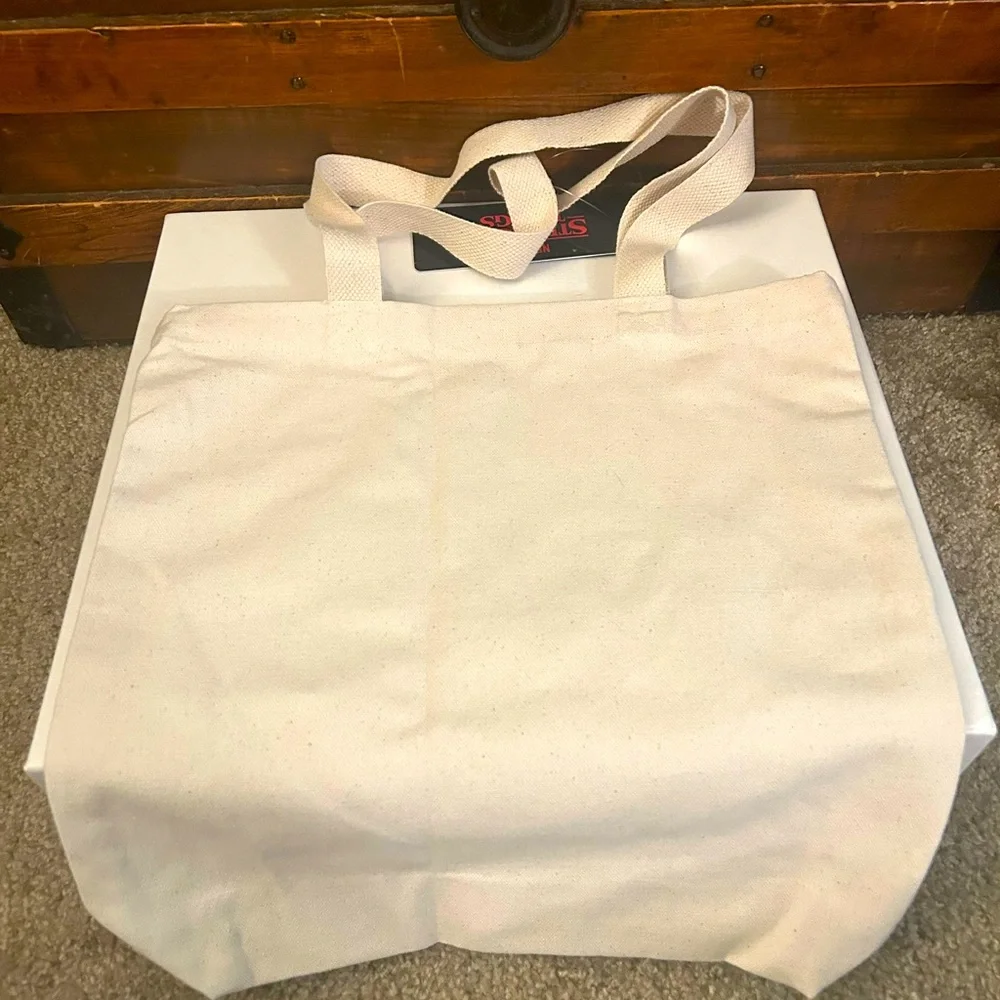 Bags | Stranger Things Hellfire Club Canvas Tote Bag Nwt | Poshmark